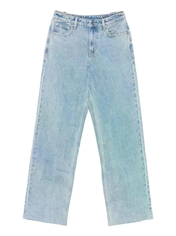 Ksubi Frayed Hem Jeans - Blue