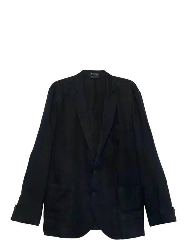 Marc O'polo Notched Linen Blazer - Blue