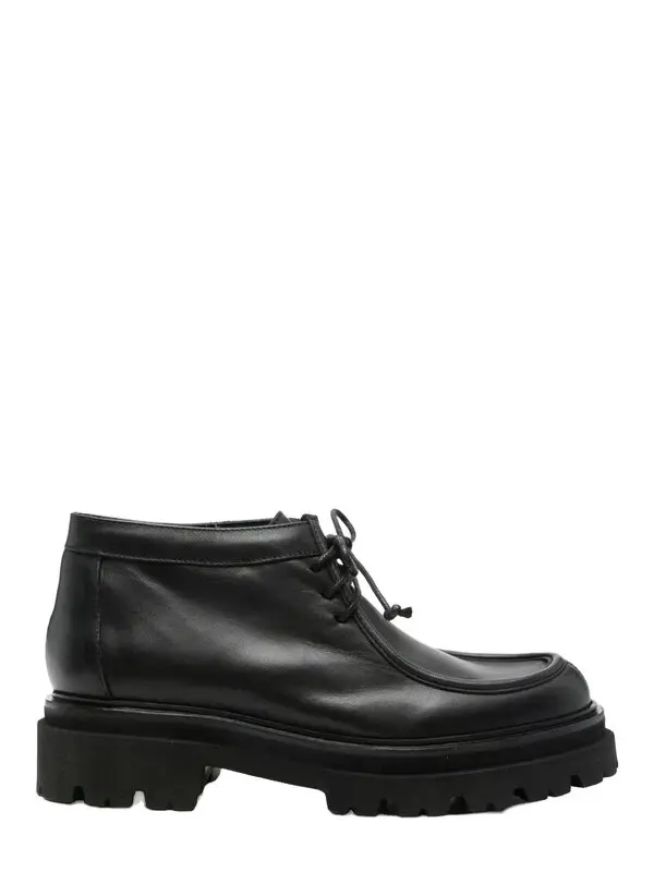 THEA MIKA 40mm Lace-up Chunky Shoes - Black
