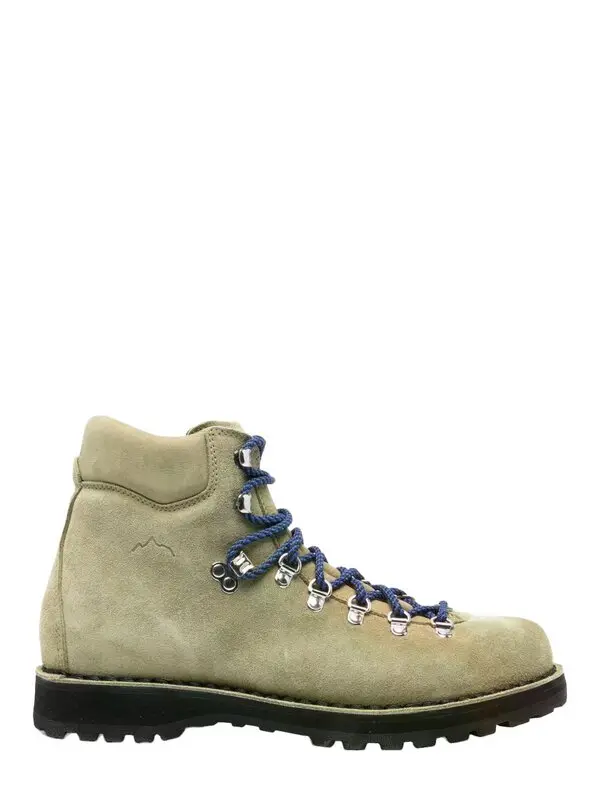 Diemme Lace-up Suede Boots - Green