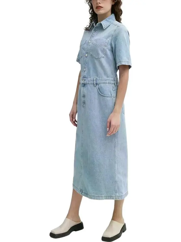 Marc O'polo Cotton Shirt Dress - Blue