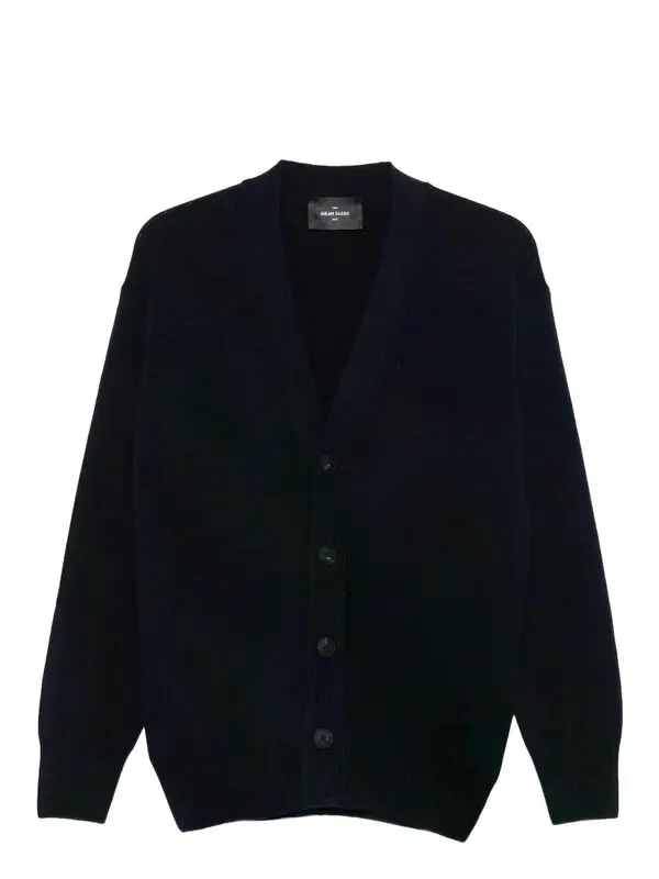 GRAN SASSO Buttoned Wool Cardigan - Blue