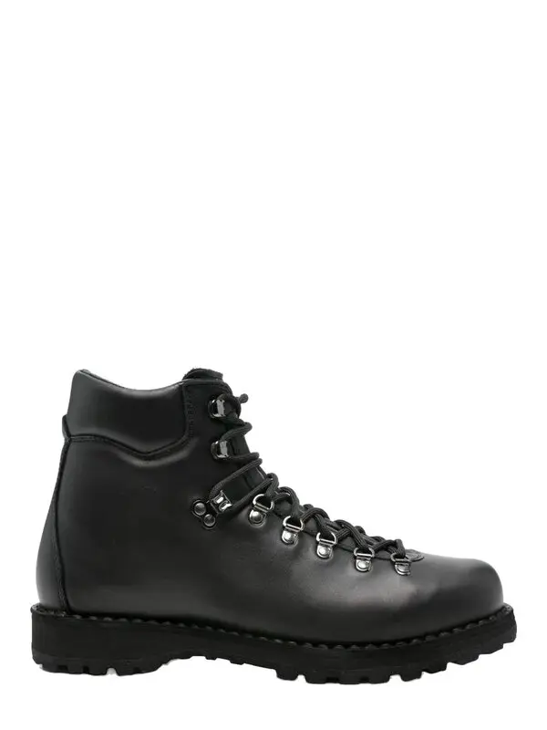 Diemme Lace-up Leather Boots - Black