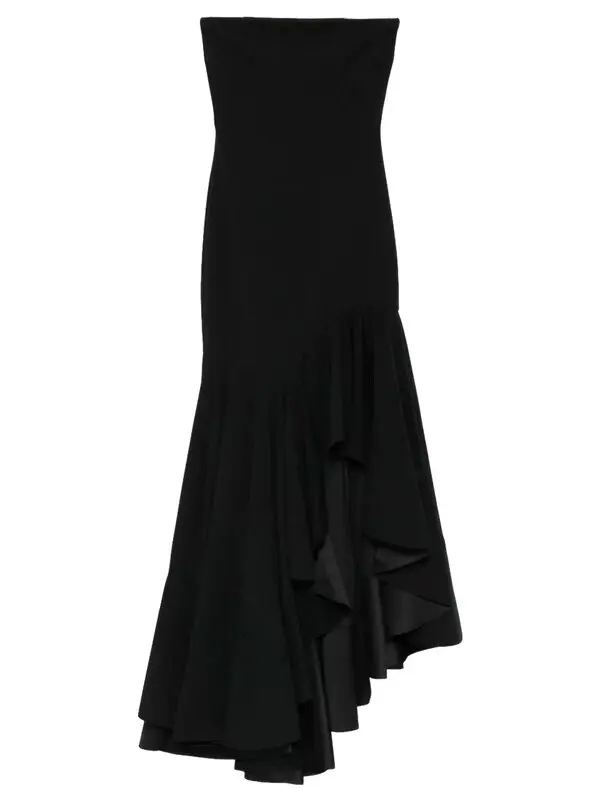 Solace London The Hani Asymmetric Dress - Black