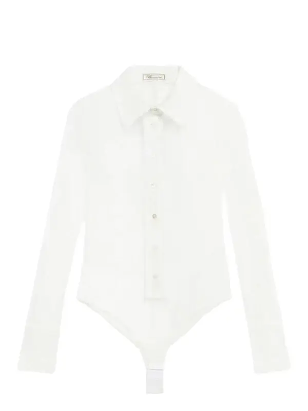 Blumarine Lace-paneled Shirt - White