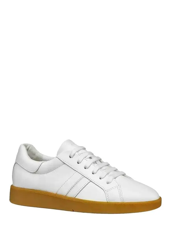 Geox Meleda Leather Sneakers - White