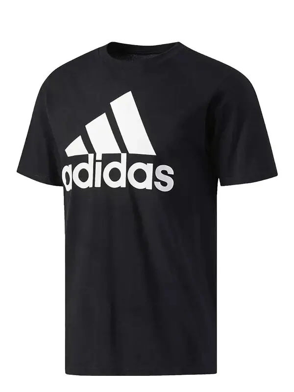 Adidas Logo-print T-shirt - Black