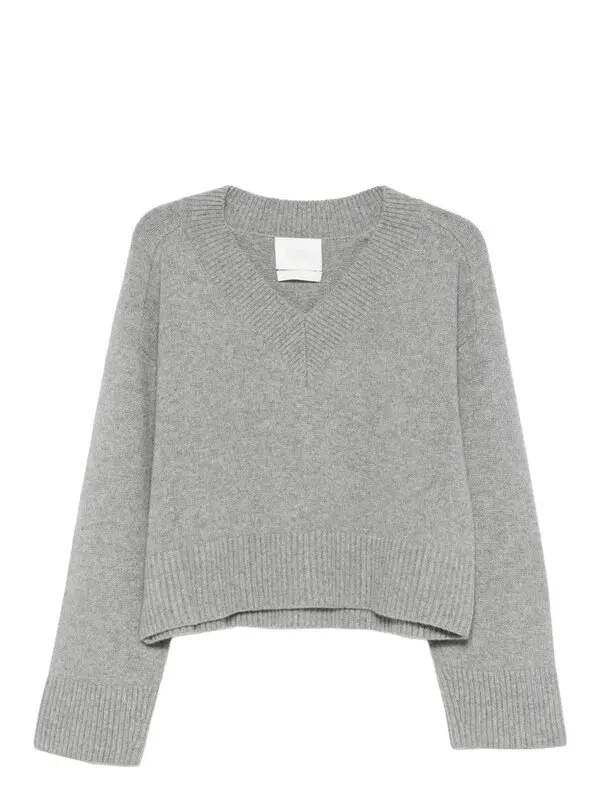 Citizens Of Humanity V-neck Wool Sweater - Grey