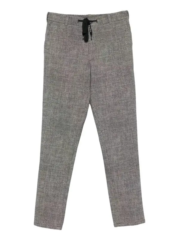 CIRCOLO 1901 Drawstring Cotton-blend Trousers - Grey