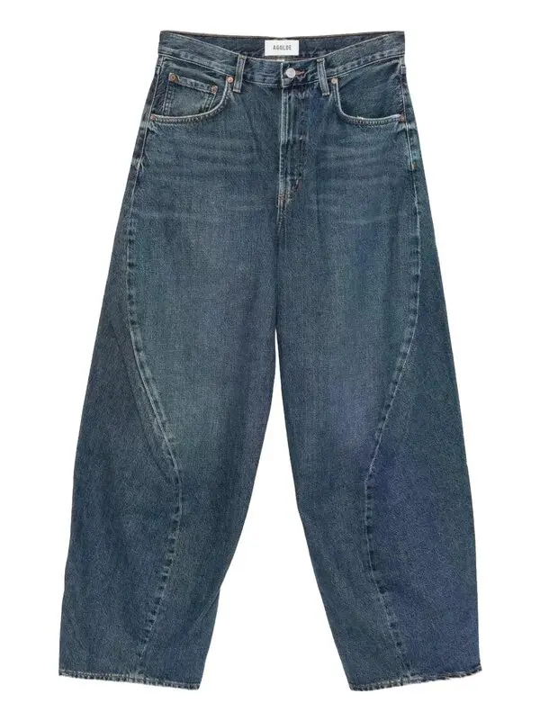 AGOLDE Paneled Regenerative-cotton Jeans - Blue