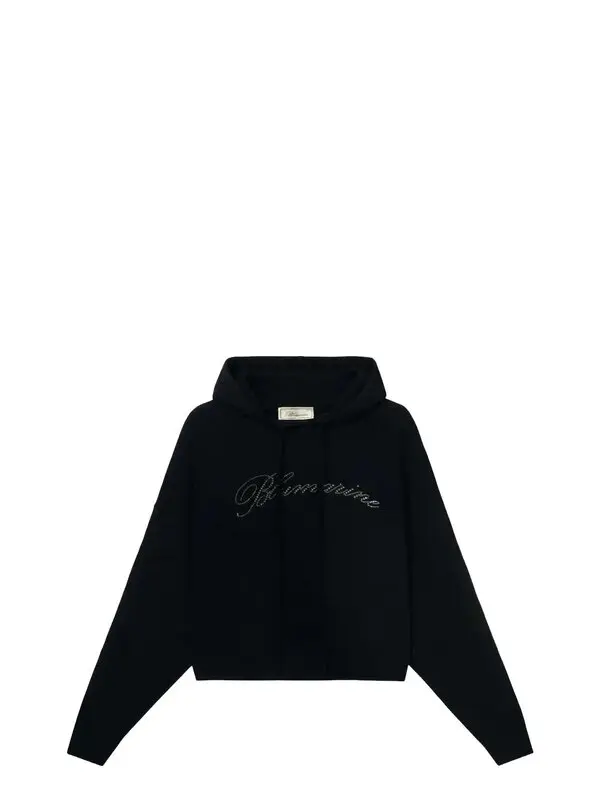 Blumarine Crystal-embellished Hoodie - Black