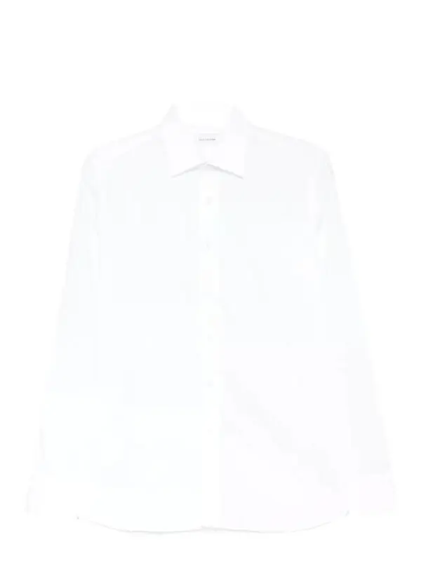 Tagliatore Striped Cotton Shirt - White