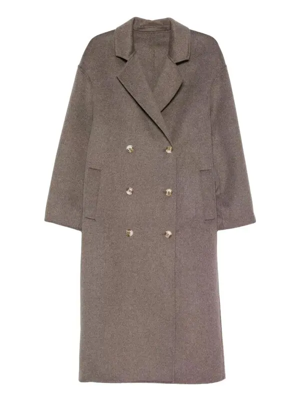 Loulou De Saison Double-breasted Wool-cashmere Coat - Neutrals