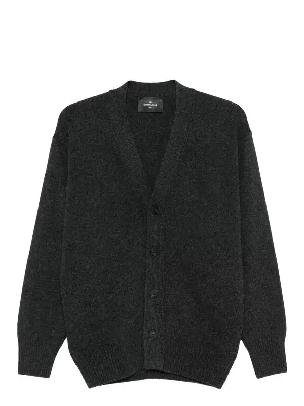 GRAN SASSO Button-fastening Wool Cardigan - Grey