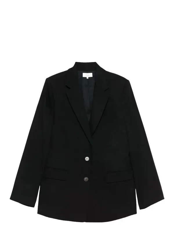 Vince Button-fastening Cotton Jacket - Black