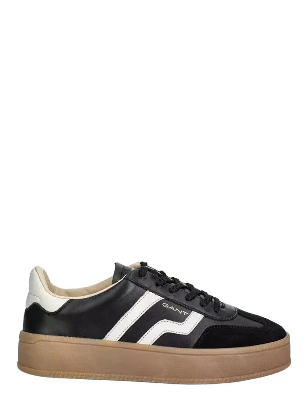 Gant Leather Stripe Sneakers - Black