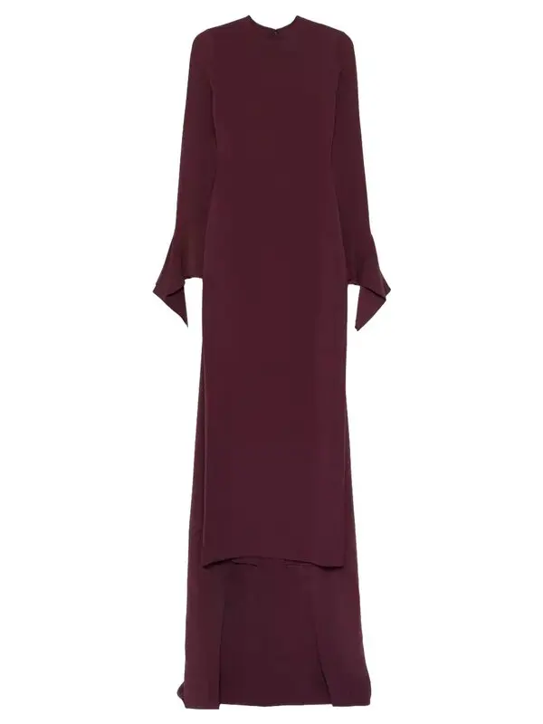 Solace London Blake Flared Sleeve Maxi Dress - Red