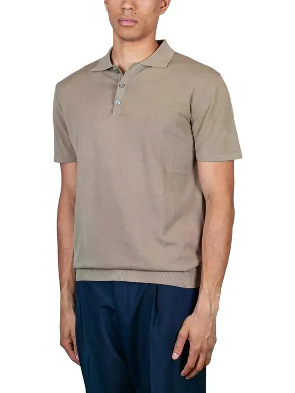 DANIELE FIESOLI Short-sleeve Polo Shirt - Neutrals