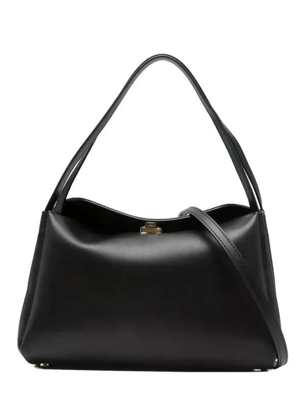 THEMOIRE Clasp-fastening Shoulder Bag - Black