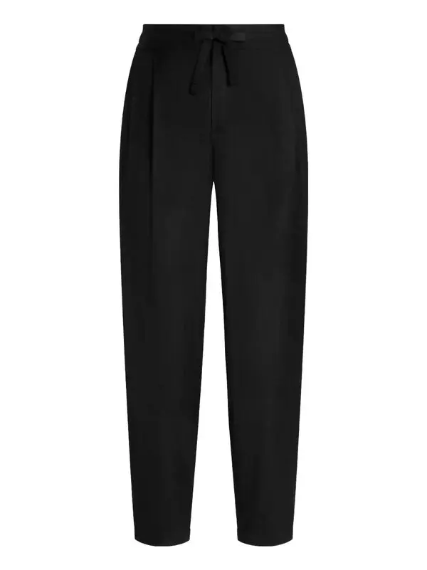 Dolce & Gabbana Pleated Drawstring Trousers - Black