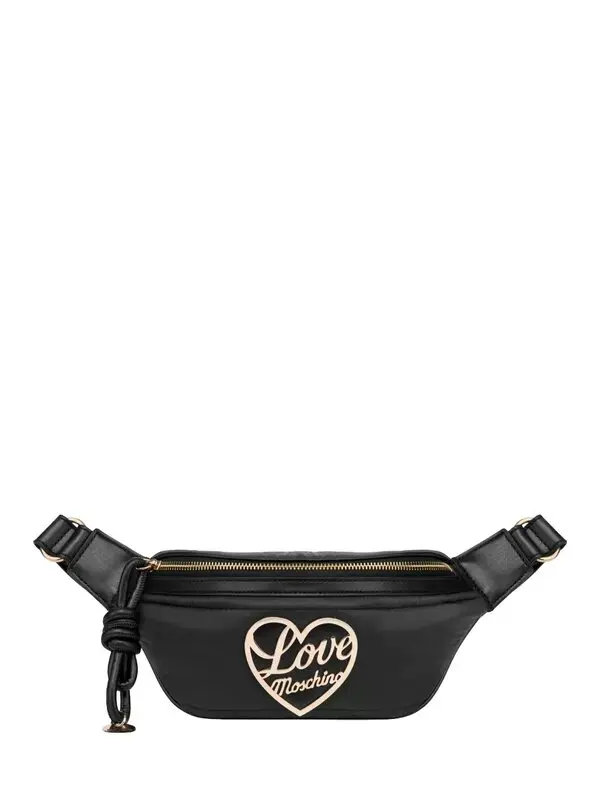 Moschino Logo-plaque Belt Bag - Black