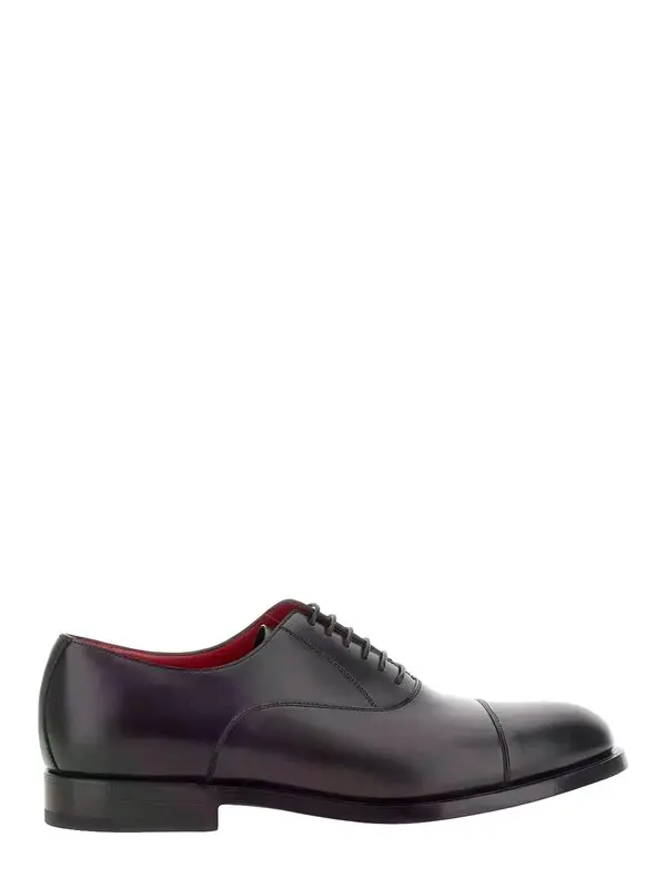 Neil Barrett Cap-toe Leather Oxford Shoes - Black