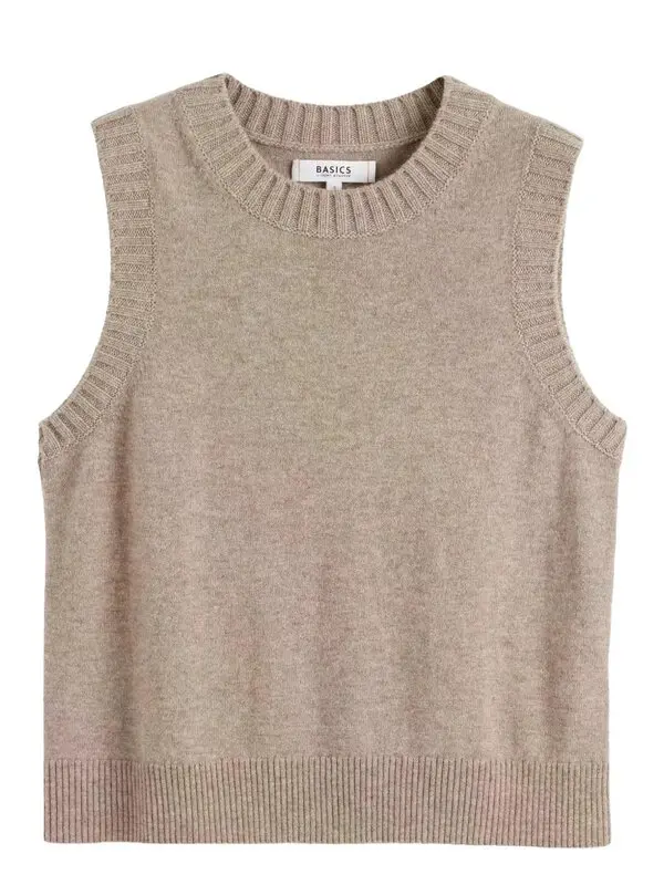 Chinti & Parker Crew-neck Sleeveless Tank Top - Neutrals