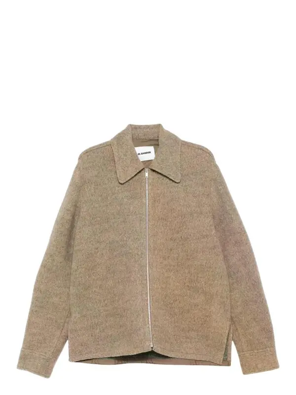 JIL SANDER Zip-fastening Wool Jacket - Neutrals