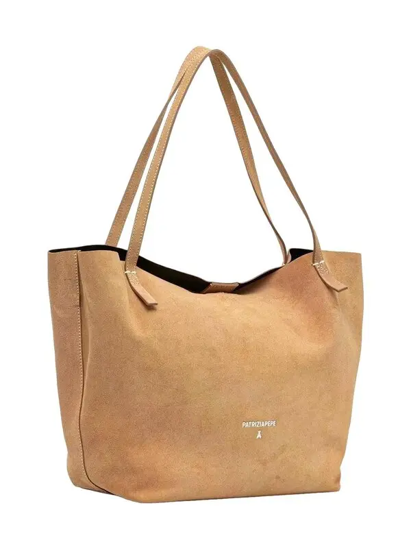 Patrizia Pepe Embossed Logo Tote - Brown