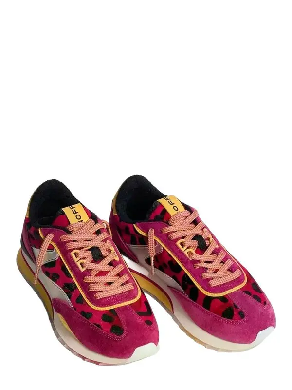 HOFF Lady Art Leopard-print Panelled Sneakers - Pink