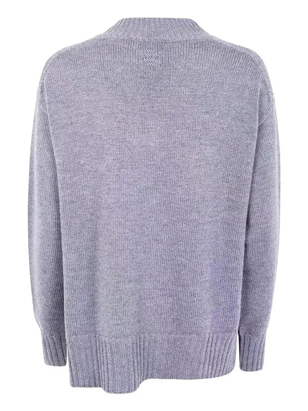 DRUMOHR V-neck Wool Sweater - Grey