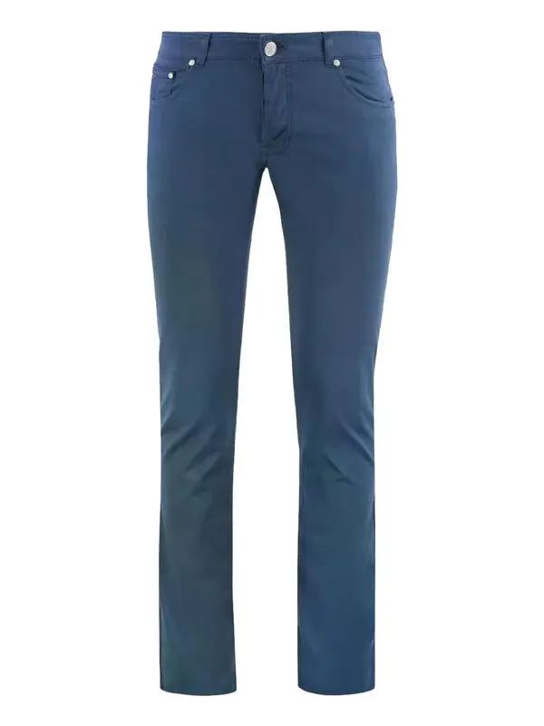 MOORER Five-pocket Trousers - Blue