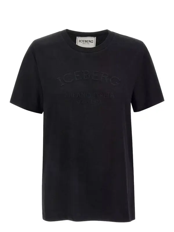 Iceberg Embroidered Logo T-shirt - Black