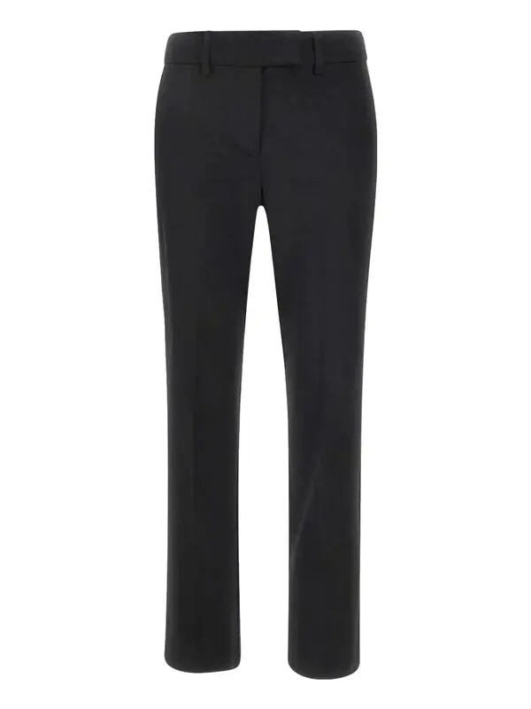 Marella Front-crease Trousers - Black
