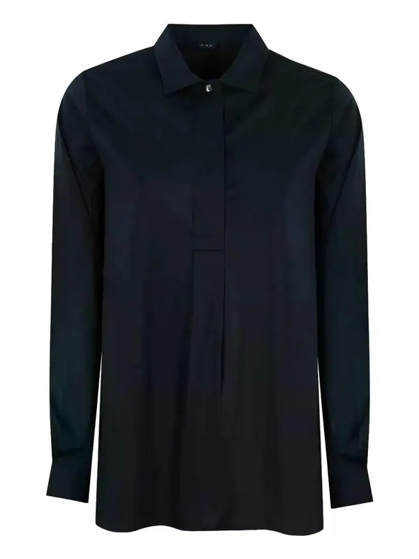 FAY Long-sleeve Cotton Shirt - Blue