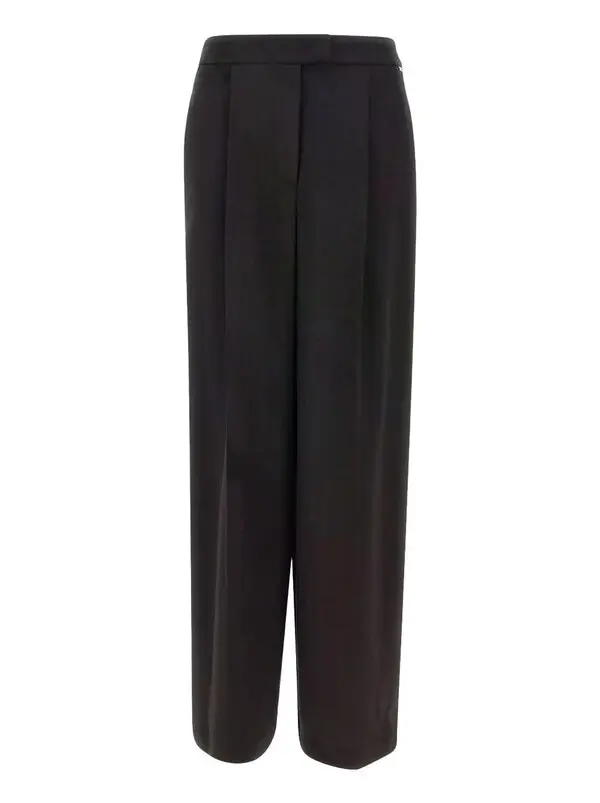 KAOS Pleated-front Trousers - Black