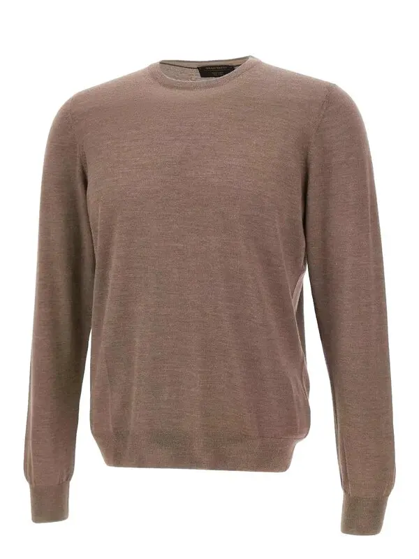 GRAN SASSO Crew-neck Sweater - Brown
