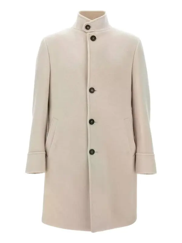 Eleventy Wool Coat - Neutrals