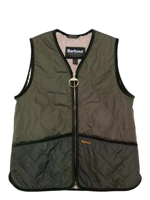 Barbour Quilted Borg-lined Vest - Green