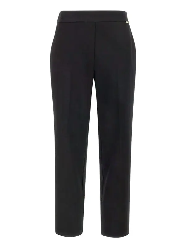 KAOS Elasticated-waistband Trousers - Black