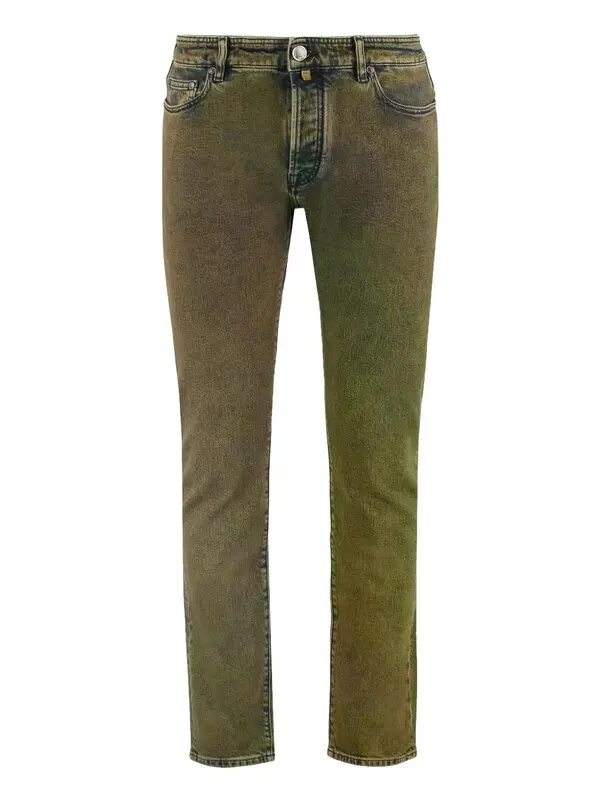 MOORER Five-pocket Jeans - Green