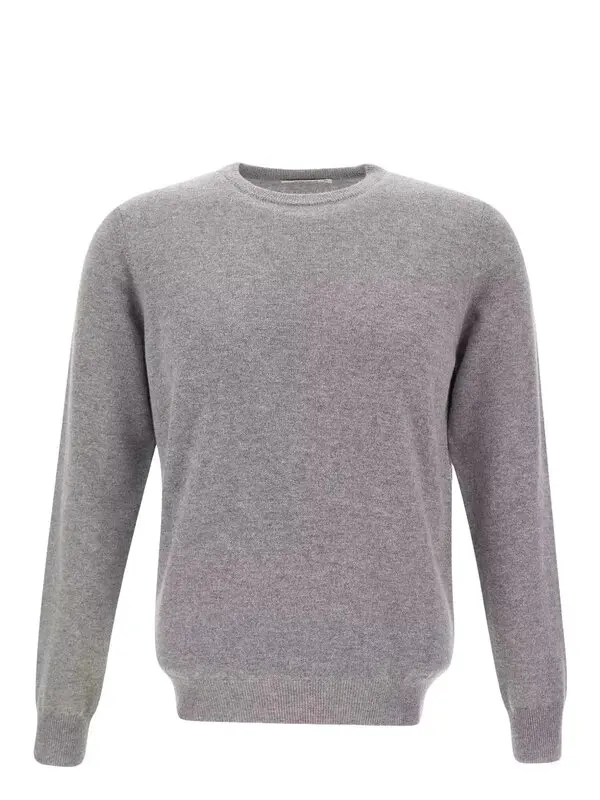 KANGRA Cashmere Ribbed-cuff Sweater - Grey