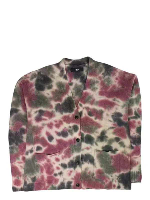 Amiri Stadium Tie-dye Cardigan - Neutrals