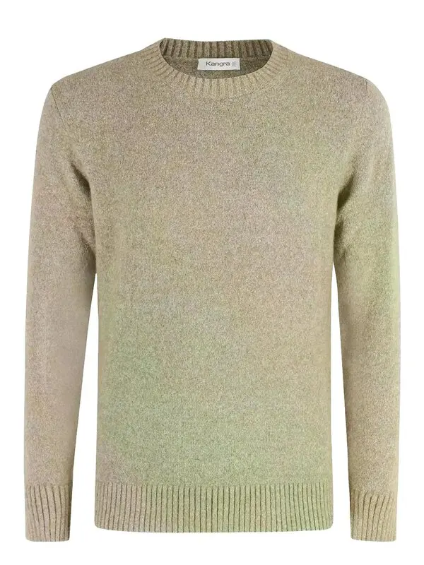 KANGRA Crew-neck Long-sleeve Sweater - Neutrals