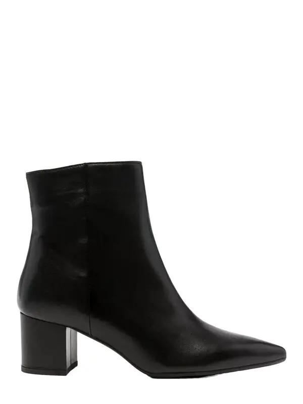 THEA MIKA 50mm Pointed-toe Block-heel Boots - Black