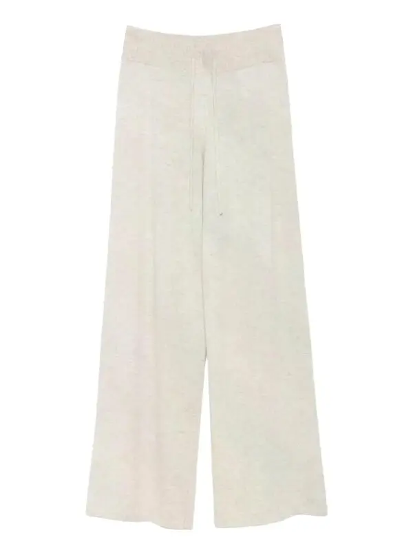 LISA YANG Elasticated-waist Wide Leg Trousers - Neutrals