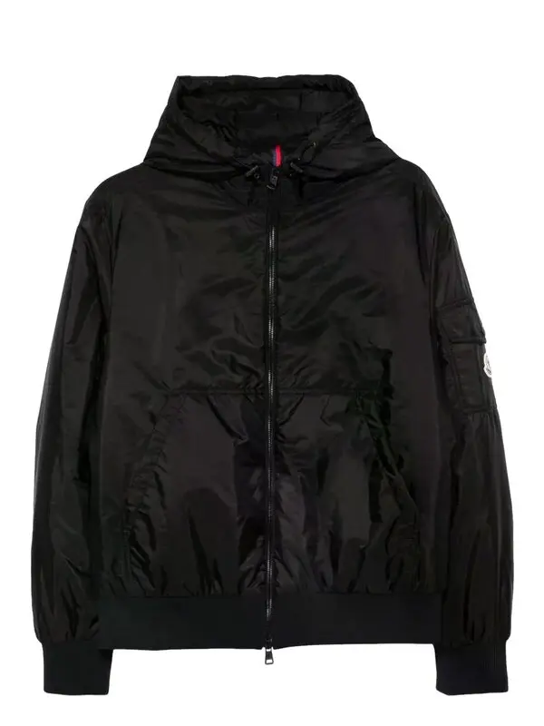 Moncler Hooded Zip-front Jacket - Black