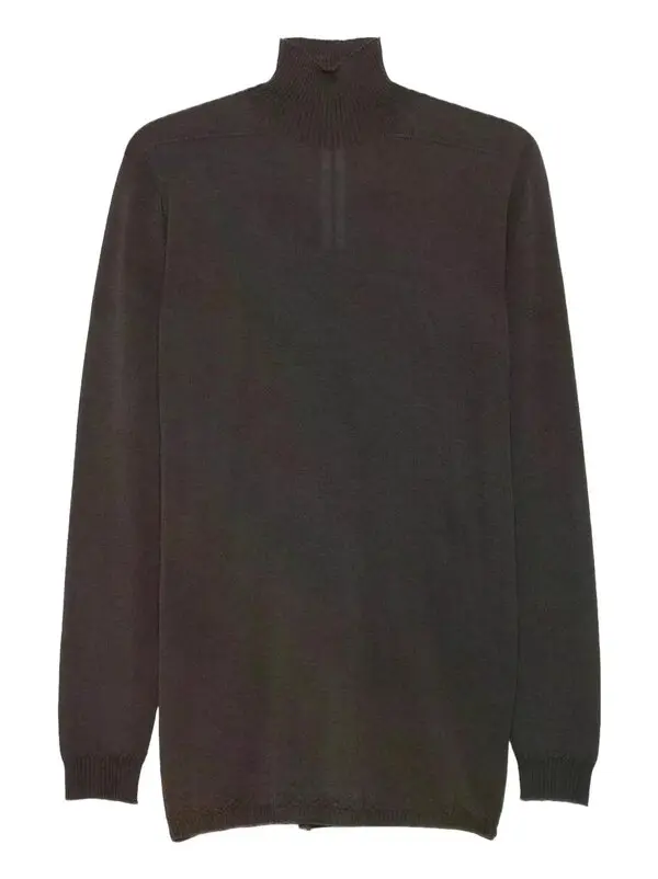 Rick Owens High-neck Wool Sweater - Brown