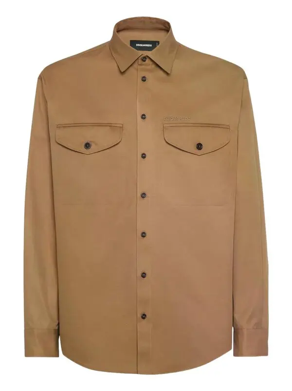Dsquared2 Chest-pockets Button-up Shirt - Neutrals