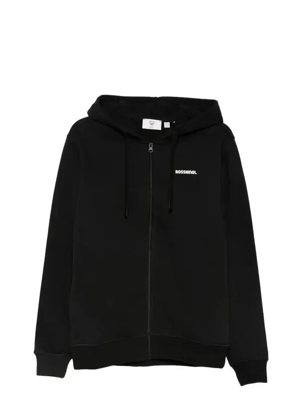 Rossignol Hooded Zip-up Sweatshirt - Black